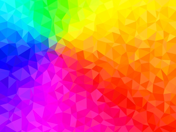 Rainbow tech space geometric seamless pattern Vector Image