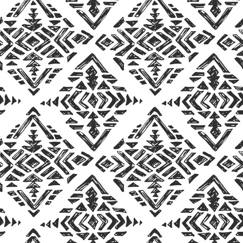Tribal seamless pattern Royalty Free Vector Image
