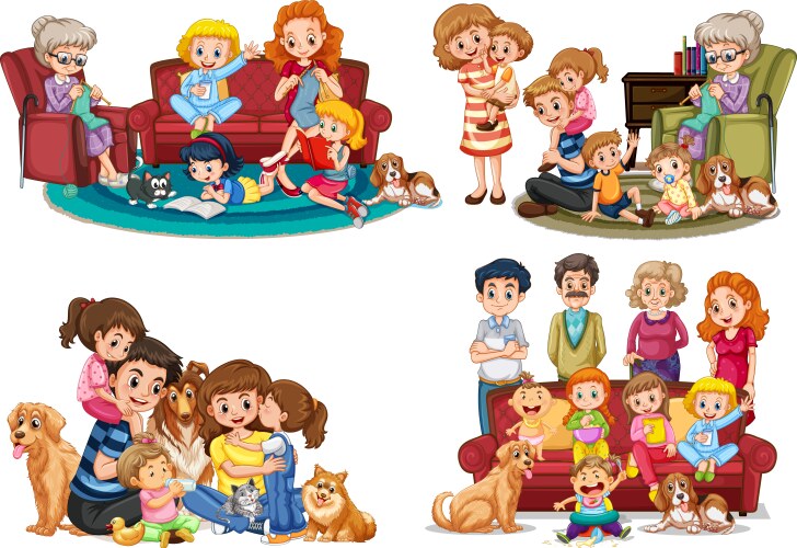 Cartoon Group of People Vector Images (over 120,000)