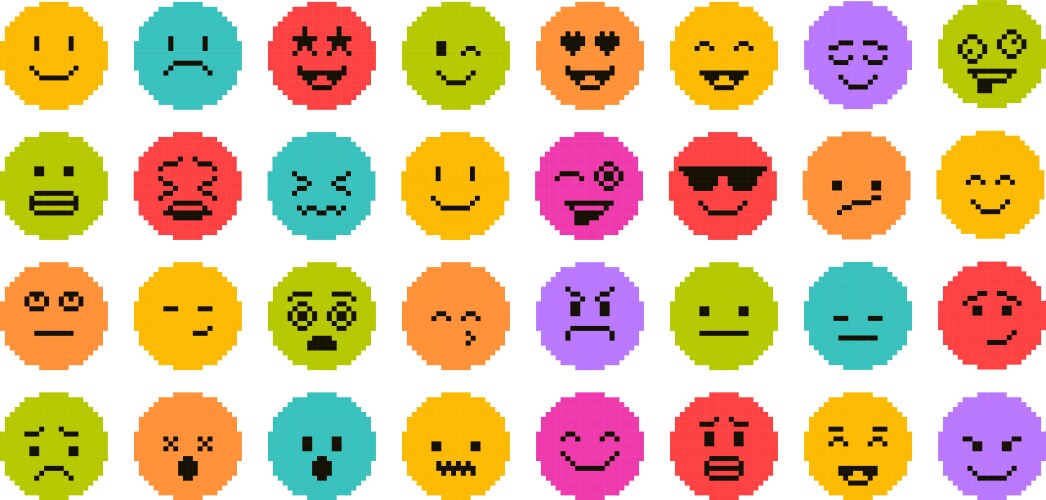 8 Bit Character Face Vector Images (over 750)