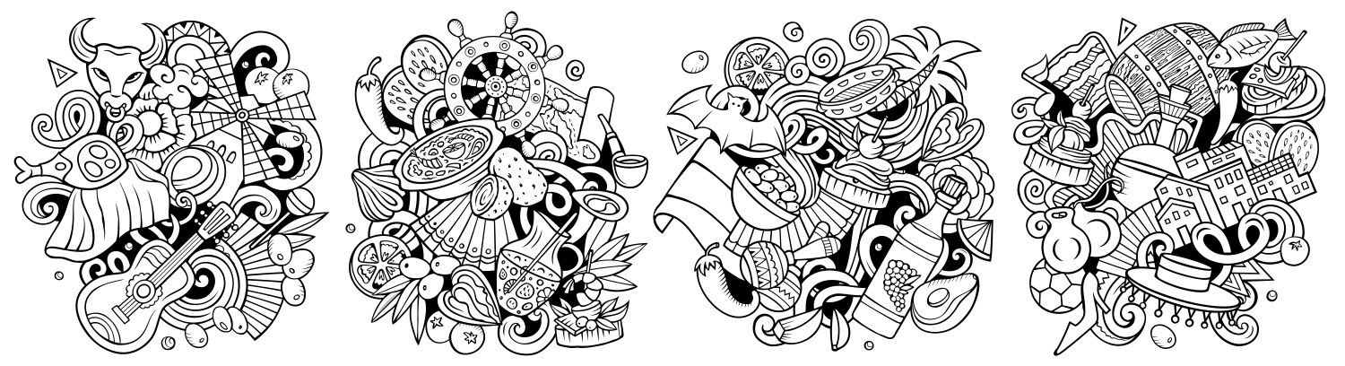 Tapas Sketch Vector Images (over 190)