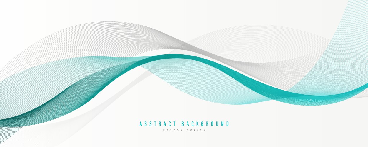 Set of transparent abstract waves blue and pink Vector Image