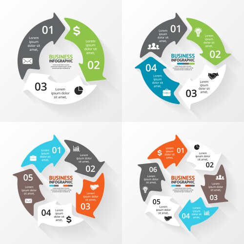 Circle of 6 Arrows Vector Images (over 6,300)