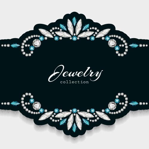 Traditional golden jewellery bangles diamond Vector Image