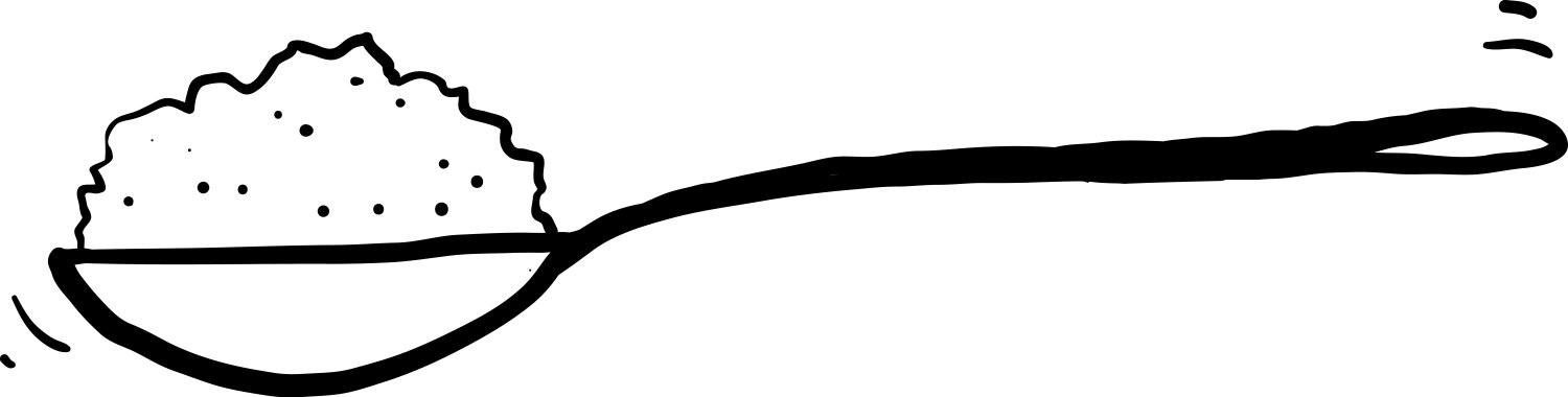 Spoon with content symbol Royalty Free Vector Image