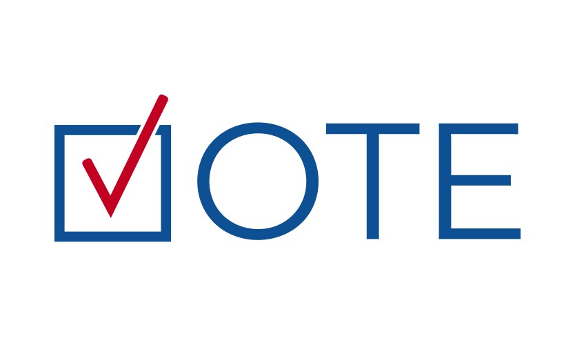 Go vote presidential election typography poster Vector Image