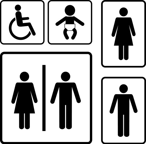 Male Restroom Sign Vector Images (over 12,000)