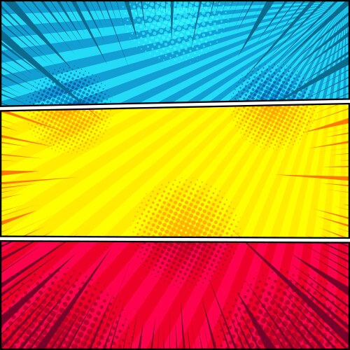 Comic book page template Royalty Free Vector Image