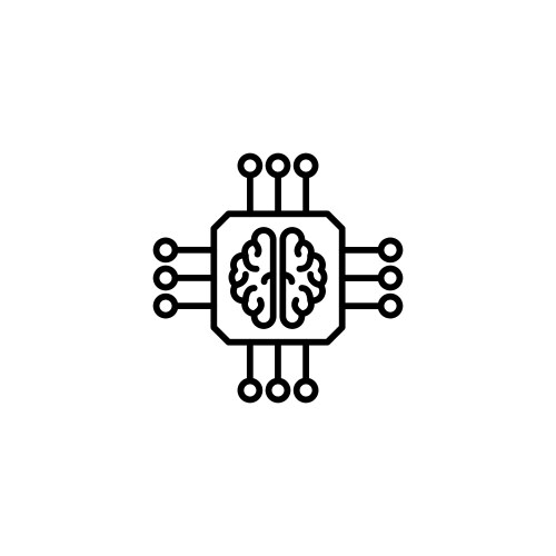 Intelligent system icon Royalty Free Vector Image