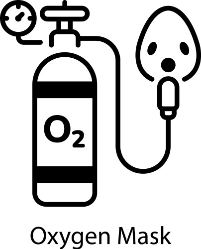 Oxygen tank Royalty Free Vector Image - VectorStock