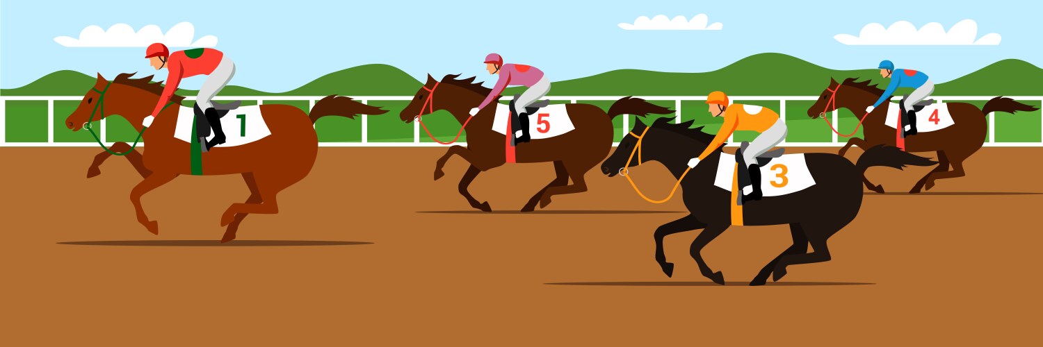 Horse and Jockey Cartoon Vector Images (over 1,900)