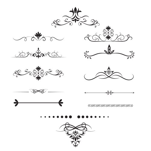 Decorative Page Divider Vector Images (over 11,000)