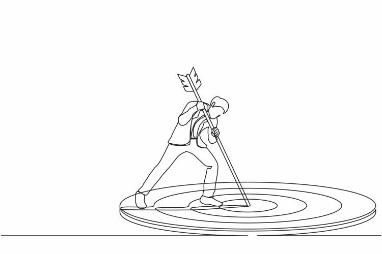 Target One Line Vector Images (over 1,900)