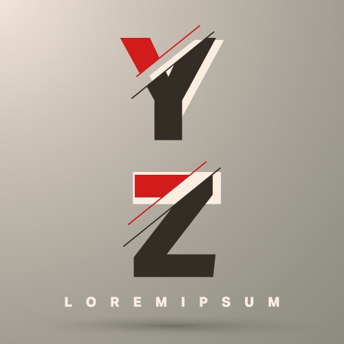 Wooden letter v font logo Royalty Free Vector Image