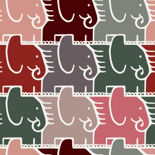 Elephant Print Pattern Vector Images (over 3,500)