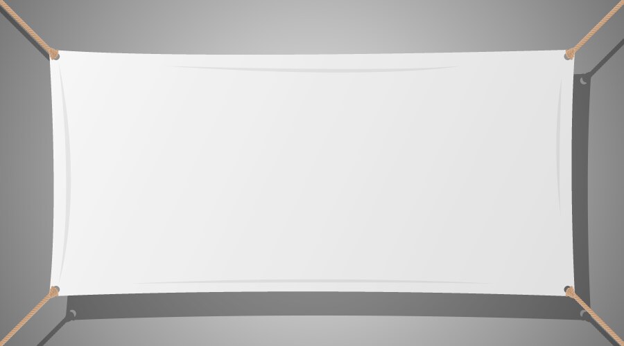 Textile banner with ropes Royalty Free Vector Image