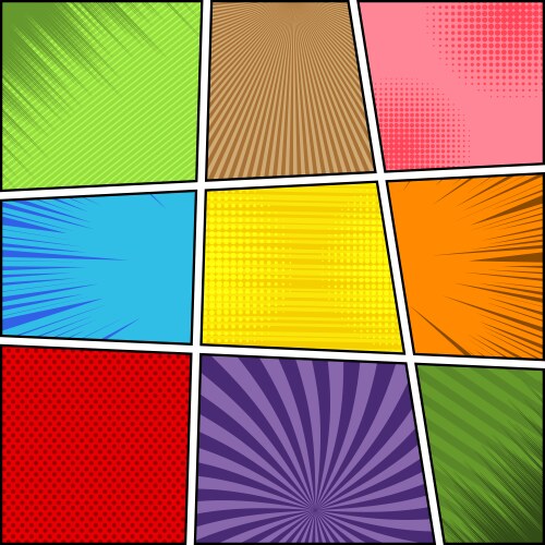 Comic book halftone background vintage Royalty Free Vector