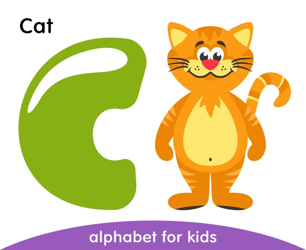 Pink letter i and green iguana Royalty Free Vector Image