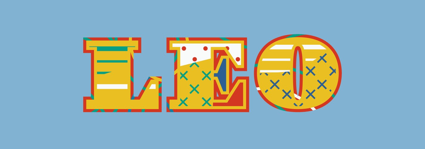 Abstract art with zodiac celestial sign Royalty Free Vector