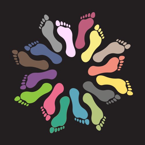 Barefoot Royalty Free Vector Image - VectorStock