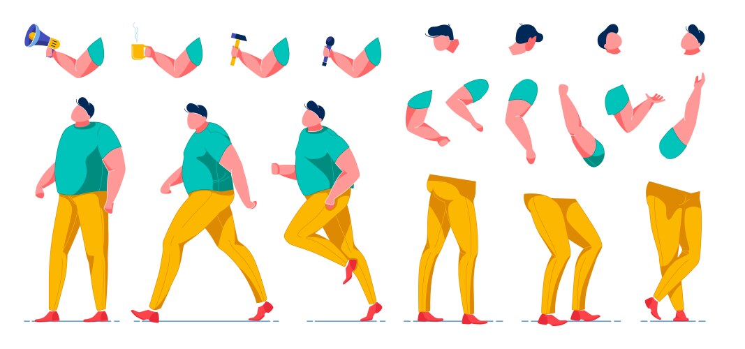 Animation Body Parts Work Vector Images (over 240)