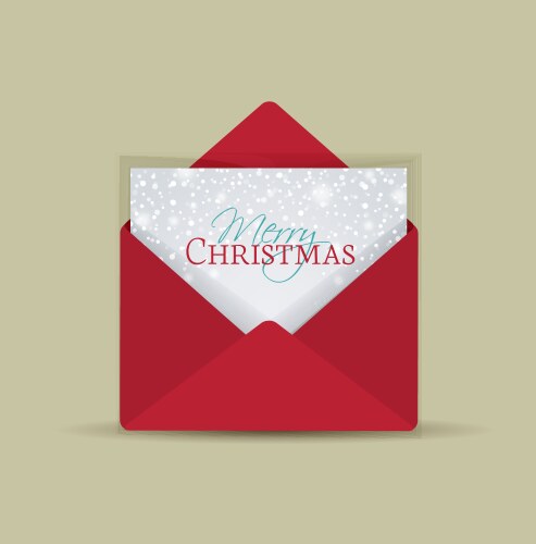 Open envelope icon flat style Royalty Free Vector Image