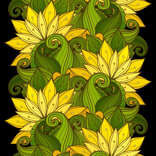 Flower pixel art seamless pattern Royalty Free Vector Image