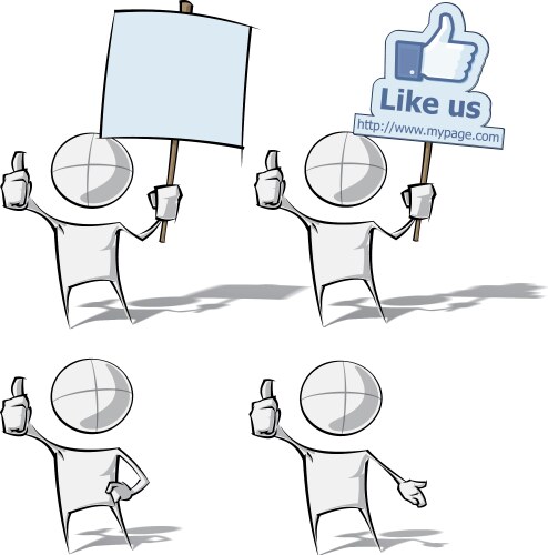 Cartoon animals printable set Royalty Free Vector Image