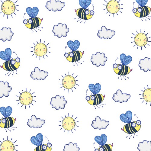 Bee Cartoon Background Vector Images (over 15,000)