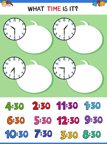 Telling Time Vector Images (over 690)