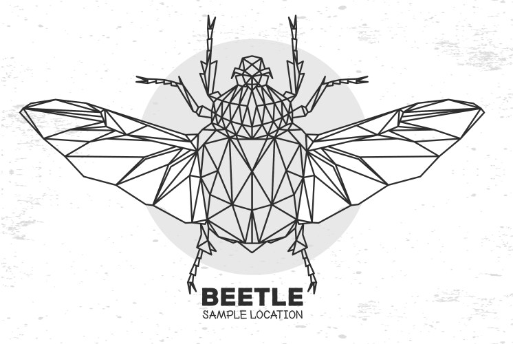 Polygonal geometric animals Royalty Free Vector Image