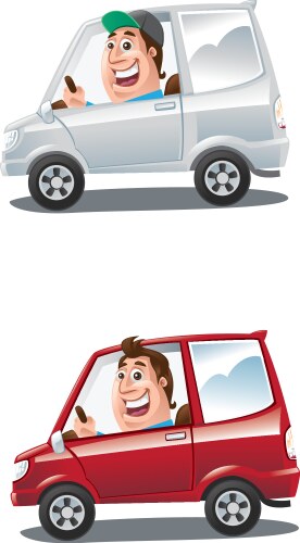 Driver passes driving test Royalty Free Vector Image