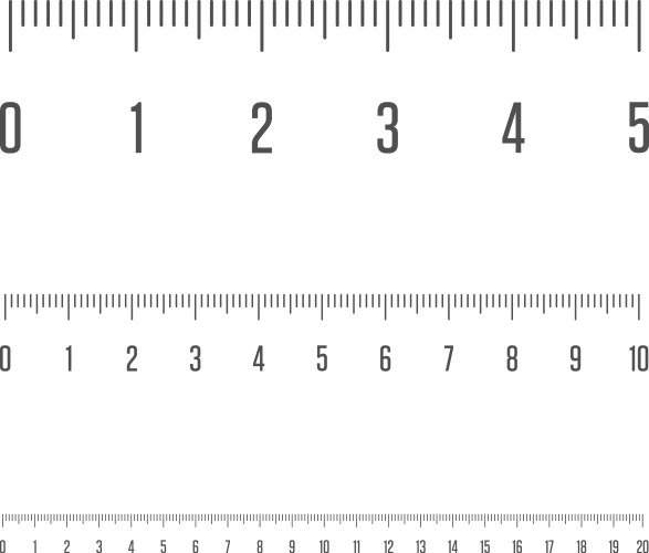 Ruler cm measurement numbers scale Royalty Free Vector Image