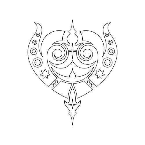 Dayak etnik design Royalty Free Vector Image - VectorStock