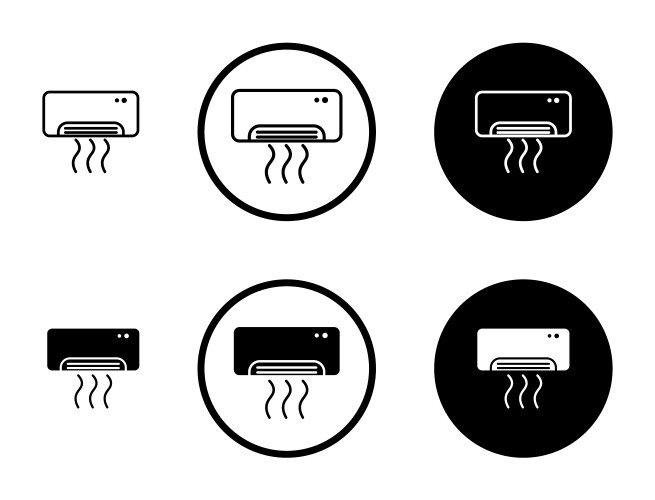 Air conditioner icon Royalty Free Vector Image