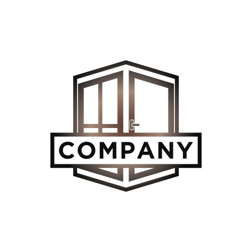Door window logo Royalty Free Vector Image - VectorStock