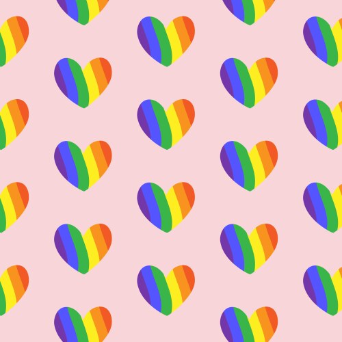 Lgbt gay pride flag seamless pattern Royalty Free Vector