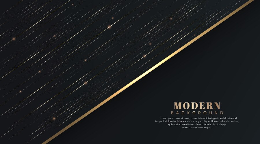 Luxury black background abstract lines Royalty Free Vector