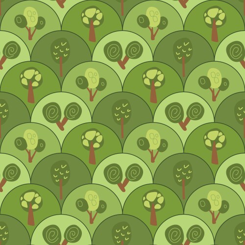 Abstract seamless pattern park landscape top view Vector Image