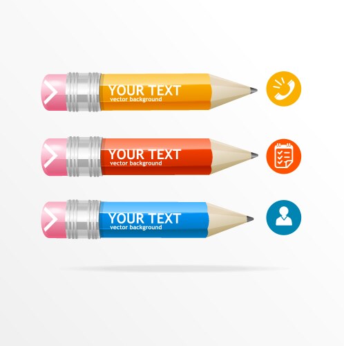 Pencil box Royalty Free Vector Image - VectorStock