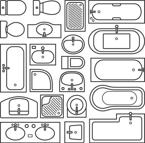 Bathroom Sink Top View Vector Images (over 230)