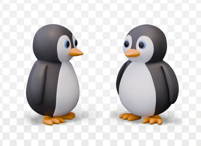 Penguin Side View Vector Images (78)