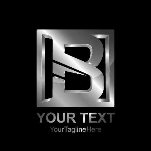 B8 b 8 letter and number combination logo design Vector Image