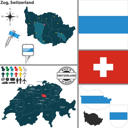 Dot and flag map of romania infographic design Vector Image
