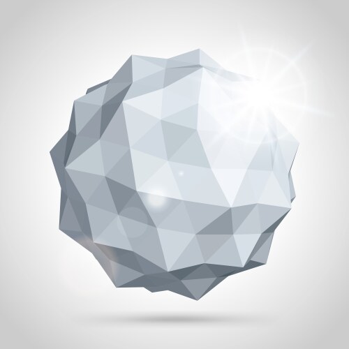 3d triangle blue background Royalty Free Vector Image