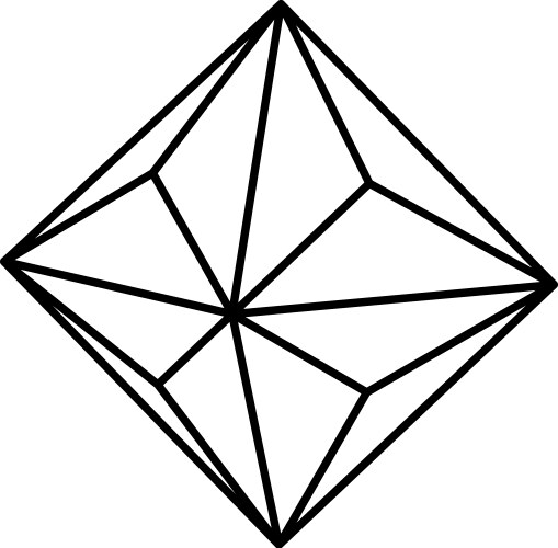 Diamond Outline Shape Vector Images (over 12,000)