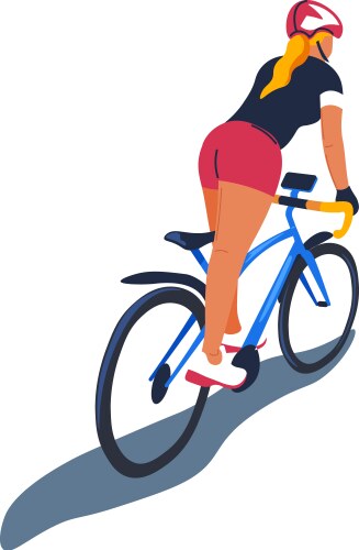Athlete bike cyclist Royalty Free Vector Image