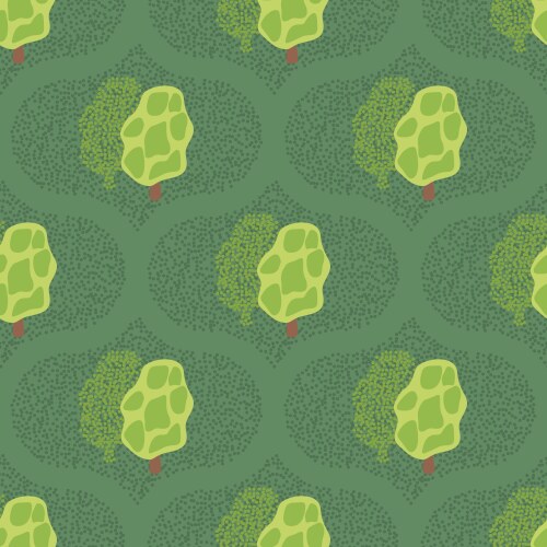 Abstract seamless pattern park landscape top view Vector Image