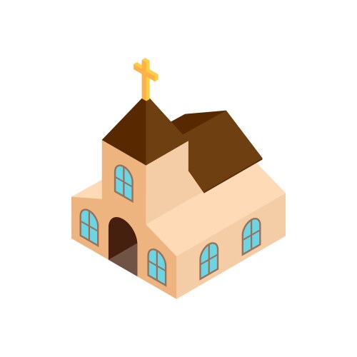 Religion buildings muslim mosque lutheran church Vector Image