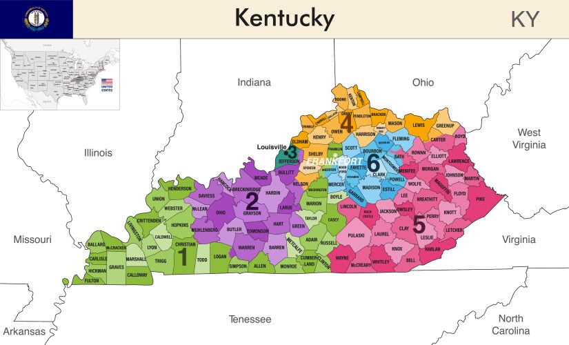 Ky County Map With Towns